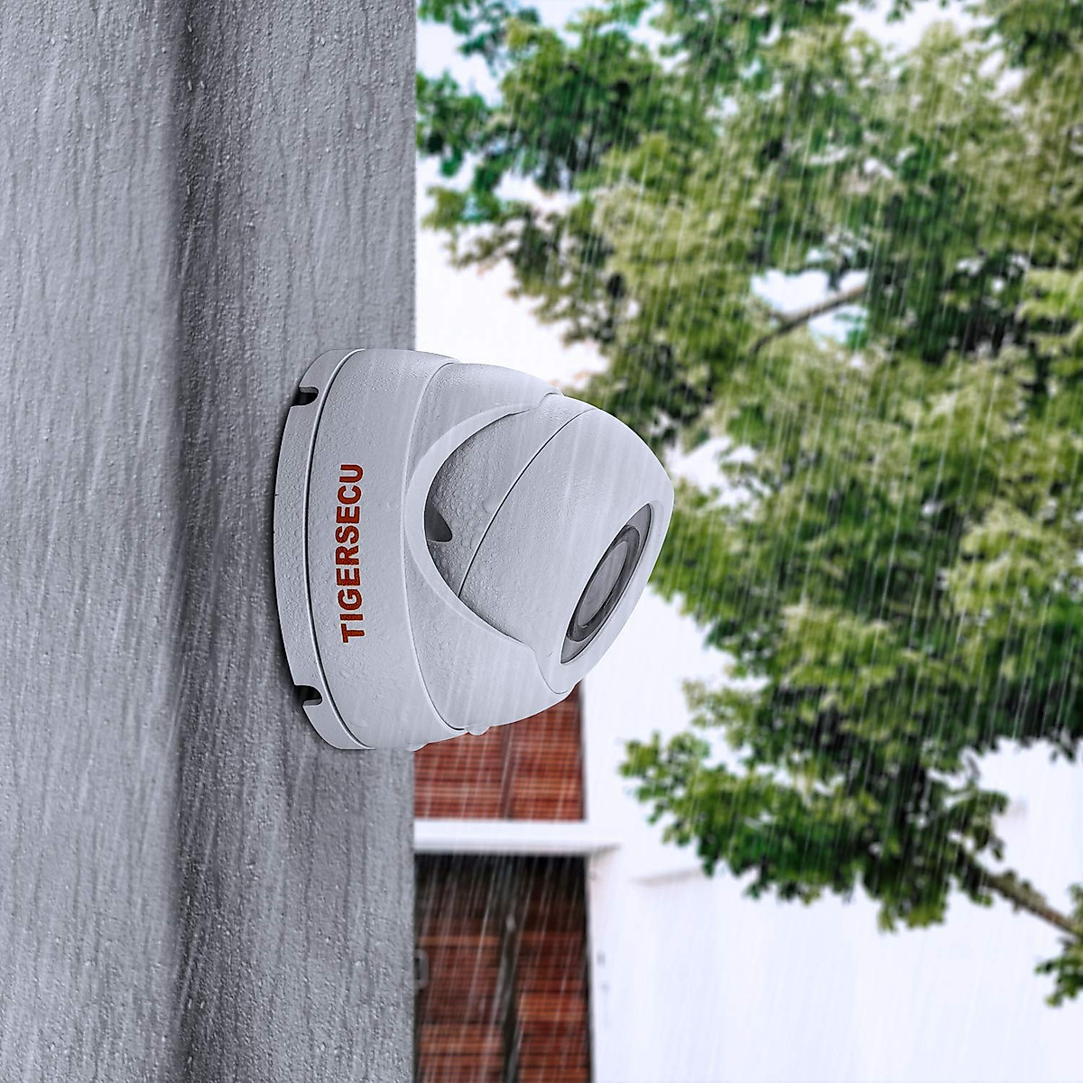 TIGERSECU 1080P Wide Angle Dome Security Camera Bundle 4-Pack