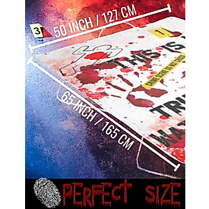 InnoBeta True Crime Gifts, True Crime Blanket, Crime Lovers Gifts, This is My True Crime Watching Blanket, Gift for True Crime Lovers, Crime Scene Lovers, Women, Men, Throw Flannel Blanket 50"x65"