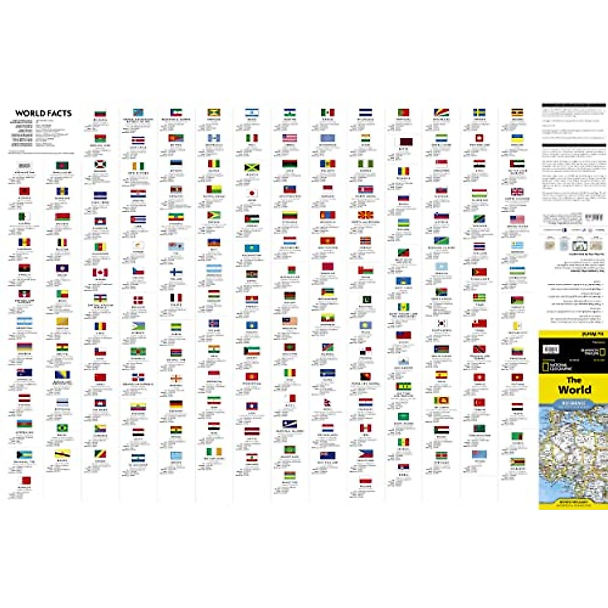 National Geographic World Map (folded with flags and facts) (National Geographic Reference Map)