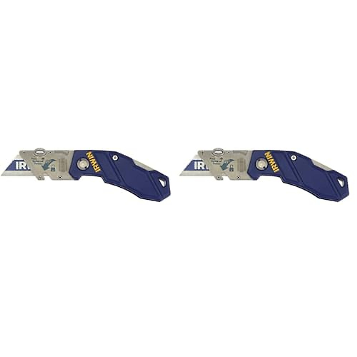 IRWIN Utility Knife, Folding (2089100), Blue (Pack of 2)