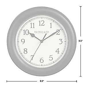 FirsTime & Co. Essential Wall Clock, Small, 8.5 in