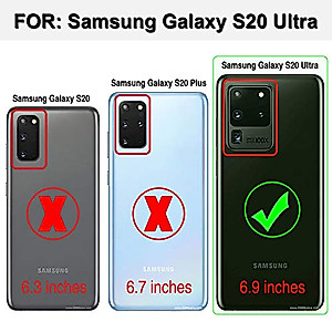 Atump for Samsung Galaxy S20 Ultra Case with HD Screen Protector, Heavy Duty with 360° Rotation Metal Kickstand [Military Grade] Protective Case for Gaxy S20 Ultra 5G, Black