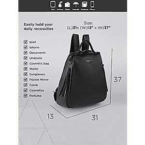 Giorgio Ferretti Soft Genuine Leather Italian Backpack for Women Small Real Leather Backpack Purse