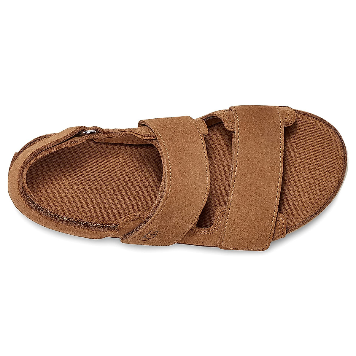 UGG Unisex-Child Goldenstar Slingback Sandal, Chestnut, 2 Little Kid