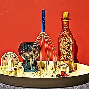 USAGA Head Scratcher, 20 Finger Head Massager, Scalp Massager, Head Whisk Massager for Head Body Stress Relax [2-Pack] Updated Version