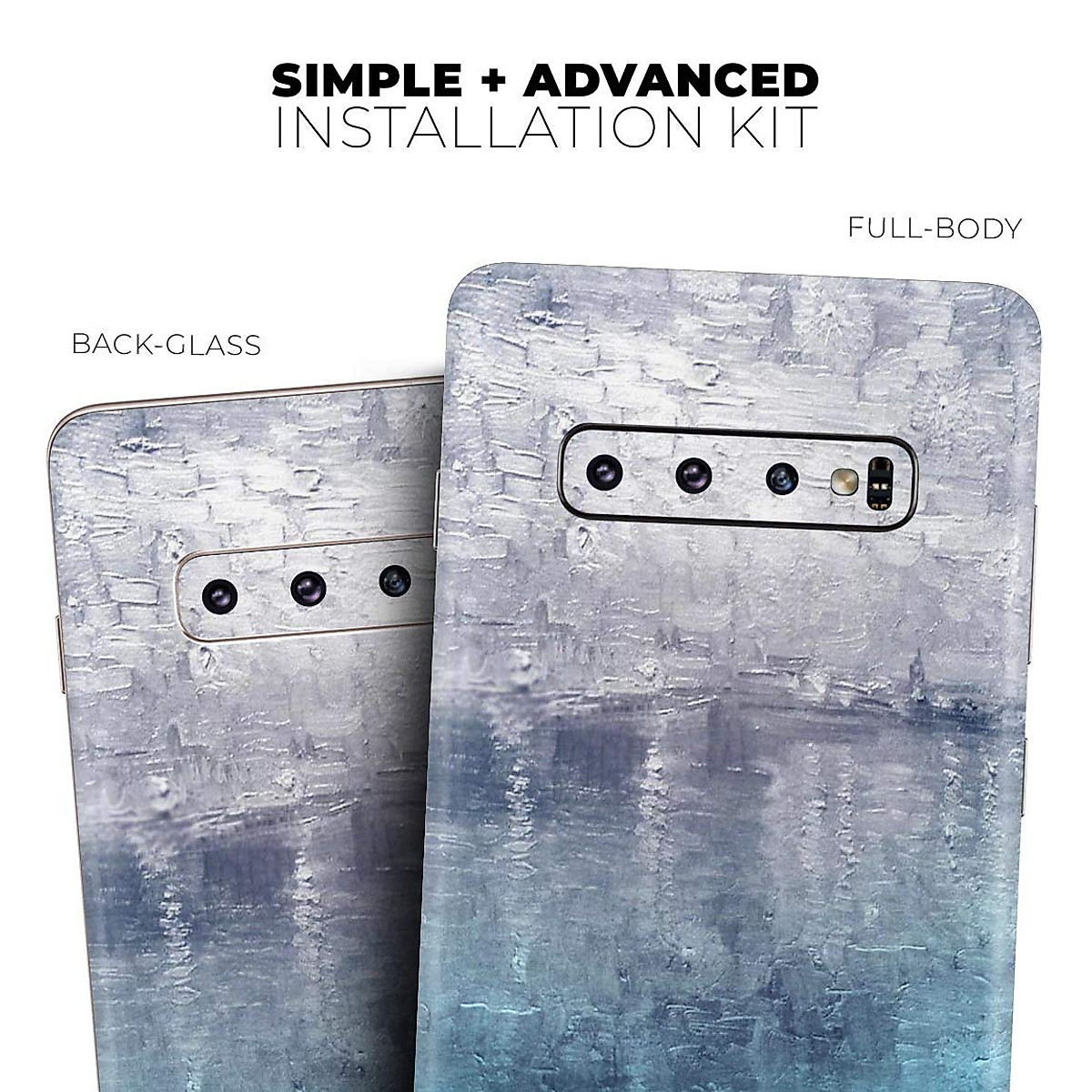 DesignSkinz Abstract Oil Painting Protective Vinyl Decal Wrap Skin Cover Compatible with The Samsung Galaxy S20 (Screen Trim & Back Glass Skin)