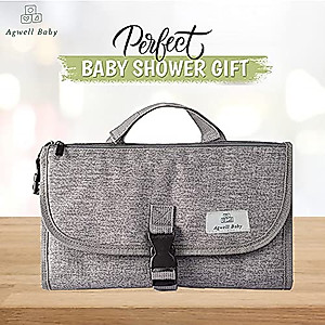 Portable Diaper Changing pad (Gray)