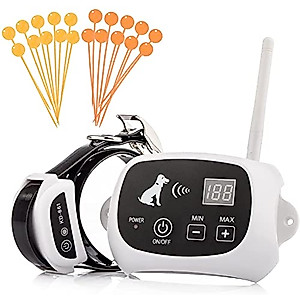 BHCEY Wireless Dog Fence,2023 Electric Fence System for Stubborn Dog,Wireless Dog Boundary Containment System,Rechargeable Collar,Large Signal Range of 80-1640ft,Suitable for Large & Small Dogs