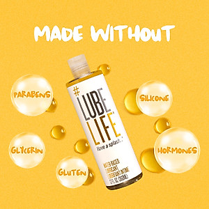 Lube Life Water-Based Personal Lubricant, Lube for Men, Women and Couples, Non-Staining, 12 Fl Oz