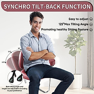 Viviange Ergonomic Dental Saddle Stool - Adjustable Rolling Dentist Chair with Back Support for Hygienists, Assistants - Medical Office & Salon Use -Red