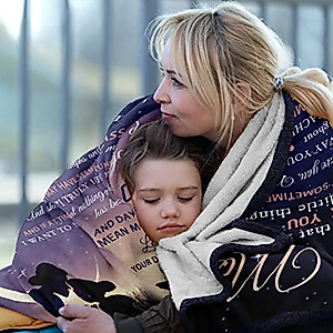 Joyloce to My Mom Blanket from Daughter - Meaningful Gifts for Mom 60"x50", Fleece Throw Blankets Birthday Gifts for Women - Mom Gifts Ideas from Kids for Her Birthday, Mothers Day or Christmas