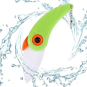 TOPINCN Ceramic Paring Knife Mini Kitchen Fruits Vegetable Ceramic Folding Handle Pocket Knife Camping Knives Cutting Tools 4 Colors (Green)