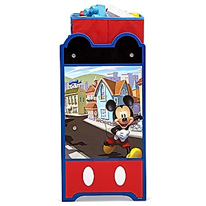Delta Children Disney Mickey Mouse 6 Bin Design and Store Toy Organizer