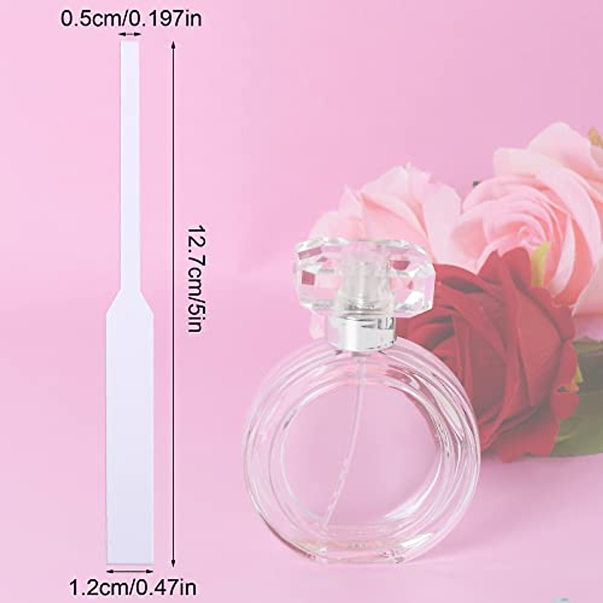 400Pcs Perfume Test Strips Paper Perfume Testing Strips Disposable Perfume Test Paper White Perfume Test Strips Essential Oils Test Card for Perfume Fragrances Scents Testing