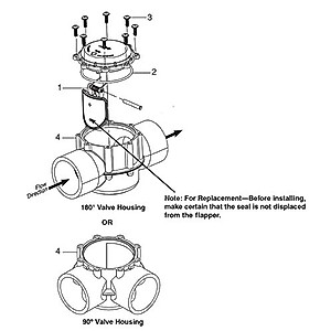 ATIE Pool 7056 Check Valve Cover with Flapper Assembly For Zodiac Jandy Check Valve 7235, 7236, 7305, 7511, 7512 (Includes P/N: 7451 Flapper, 7302 Spring, 7304 Pin, 7236 Cover, and 1132 O-Ring)
