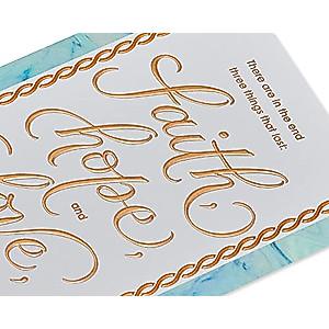 American Greetings Religious Sympathy Card (Faith, Hope, and Love)
