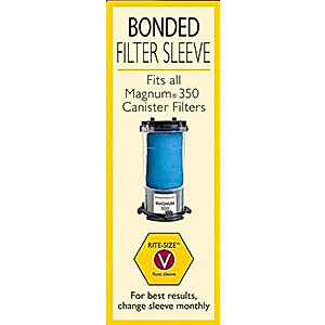 Marineland PA0114-03 Bonded Filter Sleeve for Magnum 350 Canister Filter, 3-Count