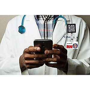 Black Lives Matter ID Badge Reel - BLM Retractable Holder for Nurses Doctors Hospitals and Office Staff | Support The Cause!