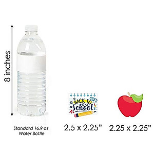 Big Dot of Happiness Back to School - DIY Shaped First Day of School Classroom Decoration Cut-Outs - 24 Count