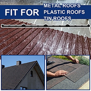 Pangda 20 Pcs 9 Inch Inner Classic Ribbed Profile Foam Closure Strips for Metal Roofing Panels 3 ft Long Outside Roof Closure Strips for Metal Roof Sheets Seal Insulation