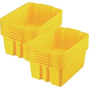 Really Good Stuff Classroom Stacking Bins (Yellow)