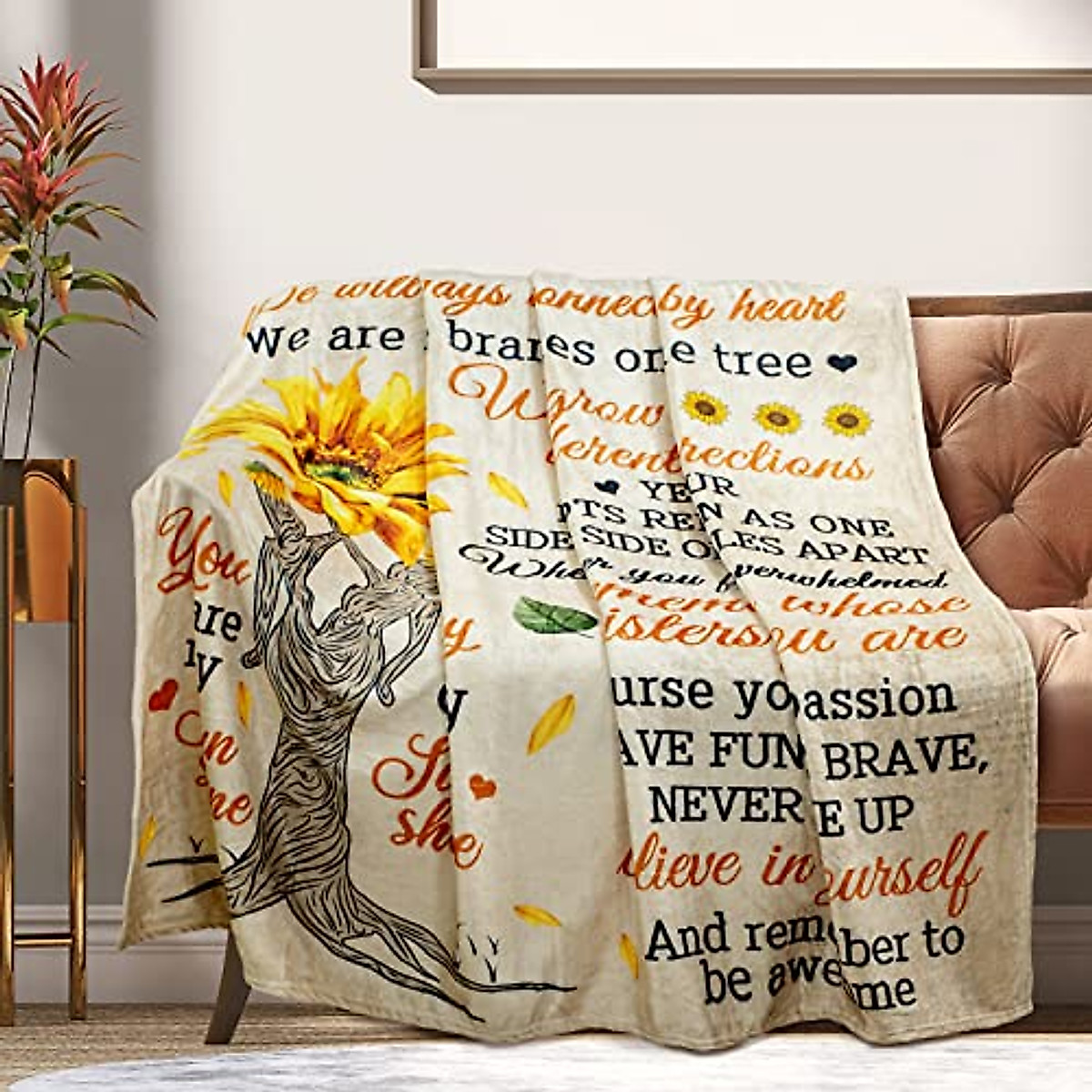 qixnzagr Sisters Gifts from Sister Sister Birthday Gifts from Sister to My Sister Custom Blanket Big Sister Gift Soul Sister Gifts for Women Personalized Throw Blanket 60 inch x 50 inch