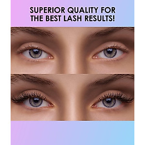 Volume Eyelash Extension Glue Stacy Lash 0.17fl.oz/5ml/3-4 Sec Drying Time/Retention 6 Weeks/Black Adhesive/Professional Supplies/Pegamento de Pestañas