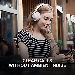 233621 Shell Noise Cancelling Headphones. Lightweight Over Ear ANC Bluetooth Headphones. Fast Charge, 60 Hours Playtime, Wireless Headphones with Call Noise Reduction for Improved Call Quality (Aqua)