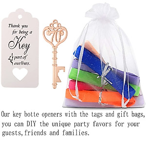 24 Pack 70th Key Bottle Opener for 70th Birthday Party Favors 70 Key Beer Bottle Opener Favors Anniversaries Souvenirs Gifts Decoration (24, 70)
