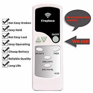 Replacement for Twin Star Home Decorators Collection Electric Fireplace Heater Remote Control P122 36II200CGT