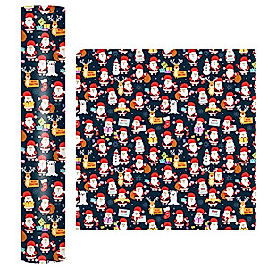 Pattern Vinyl Christmas Vinyl Heat Transfer On DIY Garment Film Silhouette Paper Art Roll Tape (G, One Size)