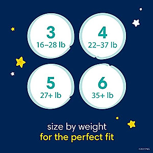 Diapers Size 3, 66 Count - Pampers Swaddlers Overnights Disposable Baby Diapers, Super Pack (Packaging & Prints May Vary)