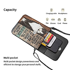 Striking Cats Tuxedo Cat Art Crossbody Cell Phone Purse Wallet Bags With Shoulder Adjustable Strap For Women Teen Girls