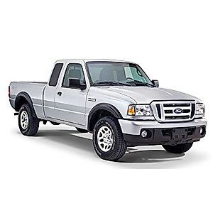 Bushwacker OE Style Factory Front & Rear Fender Flares | 4-Piece Set, Black, Smooth Finish | 21912-02 | Fits 1993-2011 Ford Ranger Styleside (Excludes FX4)