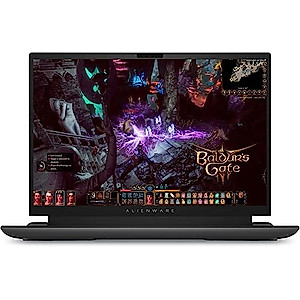 Dell Alienware m18 Laptop (2023) | 18" 2560x1600 QHD+ 165Hz | Core i9-13980HX - 4TB SSD Hard Drive - 64GB RAM - Nvidia GeForce RTX 4090 | 24 cores @ 5.6 GHz - 16GB GDDR6X Win 11 Pro Black (Renewed)