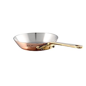 Mauviel M'MINIS Copper Round Frying Pan With Brass Handle, 4.7-In, Made In France