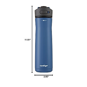 Contigo AUTOSPOUT Water Bottle, 24oz, Blue Corn