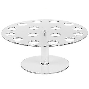 16 Holes Ice Cream Cone Holder Stand, Transparent Acrylic Material Ice Cream Cone Rack Cupcake Cones Baking Rack for Kids Birthday Afternoon Tea Party and More