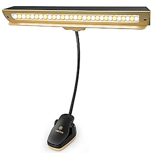 Vekkia Royal Super Bright Music Stand Light, Clip On Piano Lights, USB Rechargeable Piano Lamp, Great for Upright Piano, Voilin, Orchestra, Podium