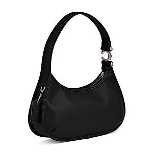 COACH Glovetanned Leather Eve Shoulder Bag, Black