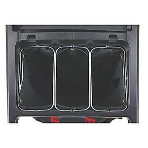 Rubbermaid Commercial Products Triple Waste Bag Holders, Housekeeping Cart Accessories, Black, Compatible with Rubbermaid Housekeeping Carts