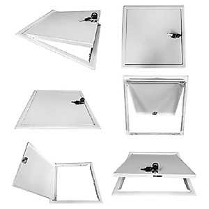 COOLOUS Access Door 18 x 18inch Steel Access Panel Removable Door for Wall/Ceiling Application (Lock and Key) with Frame