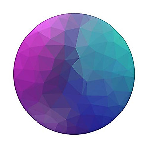 Purple Teal Pattern PopSockets Swappable PopGrip