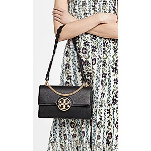 Tory Burch Women's Miller Metal Convertible Shoulder Bag, Black, One Size