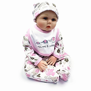 Medylove 5Pcs Reborn Baby Dolls Clothes 22 Inch Cute Elephants Outfits Accessories Clothing for 20-22 Inch NewbornBaby Doll Girl…