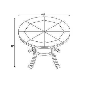Powell Furniture Franklin Dining Group, Dark Brown