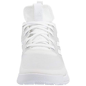 adidas Women's Crazyflight Mid Cross Trainer, White, 13 M US Big Kid