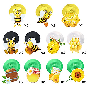 30 Pieces Bee Hanging Swirl Decorations, Bee Party Hanging Swirls Honey Bee Foil Ceiling Streamers Bee Themed Party Supplies for Kids Birthday Baby Shower Bee Day Party Decor