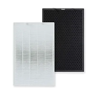 PUREBURG Air320 True HEPA Replacement Filter Kit Compatible with Bissell Air320 (2768A) Air Purifier Replaces No. 2804 & 2677,H13 4-Stage Filtration Activated Carbon Air Clean Dust VOCs Odor