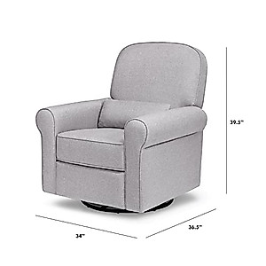 DaVinci Ruby Recliner and Swivel Glider in Misty Grey, Greenguard Gold Certified